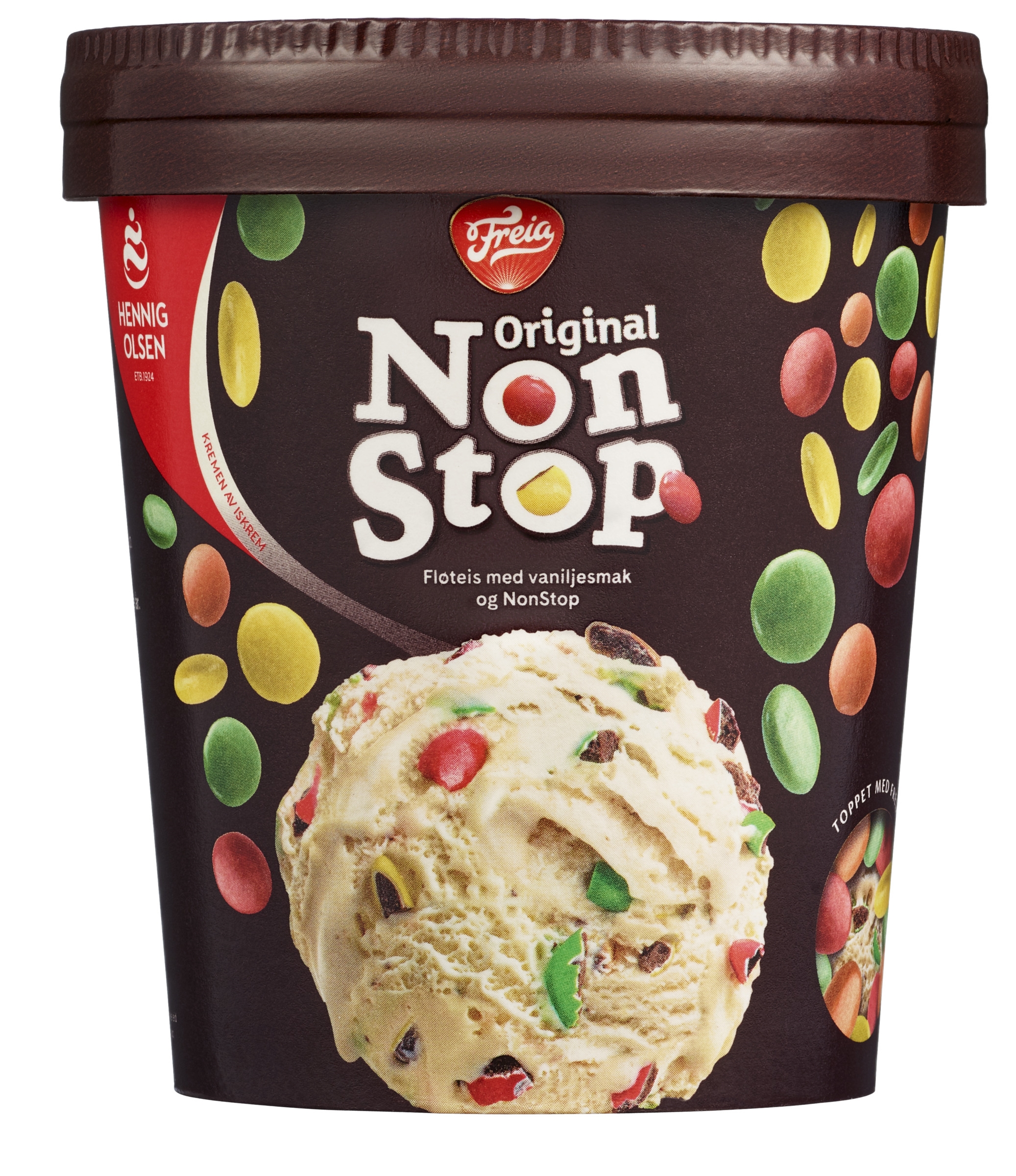 Freia non stop ice cream wvanialla flavour cup 450ml - sg.no