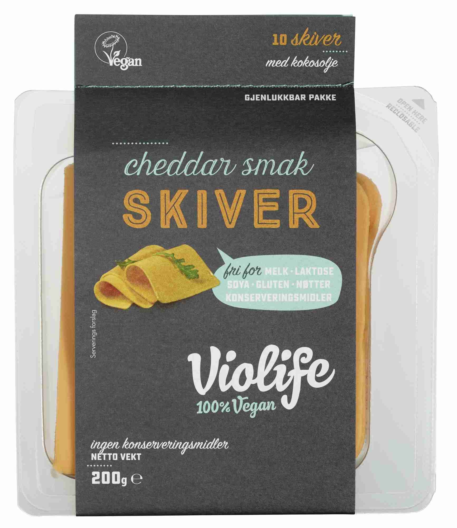 Skiver cheddar 200g - sg.no