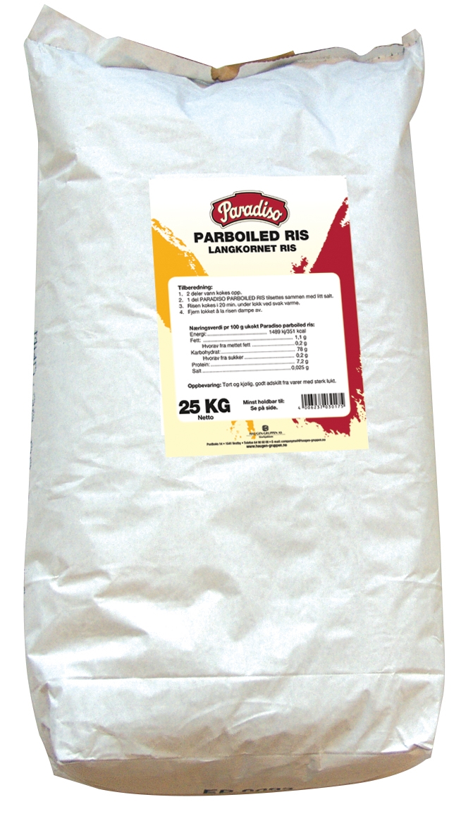 Ris parboild 25kg - sg.no