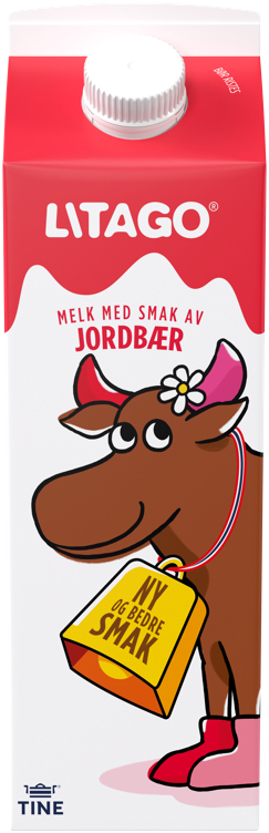 Litago melk mjordbærsmak 500ml - sg.no
